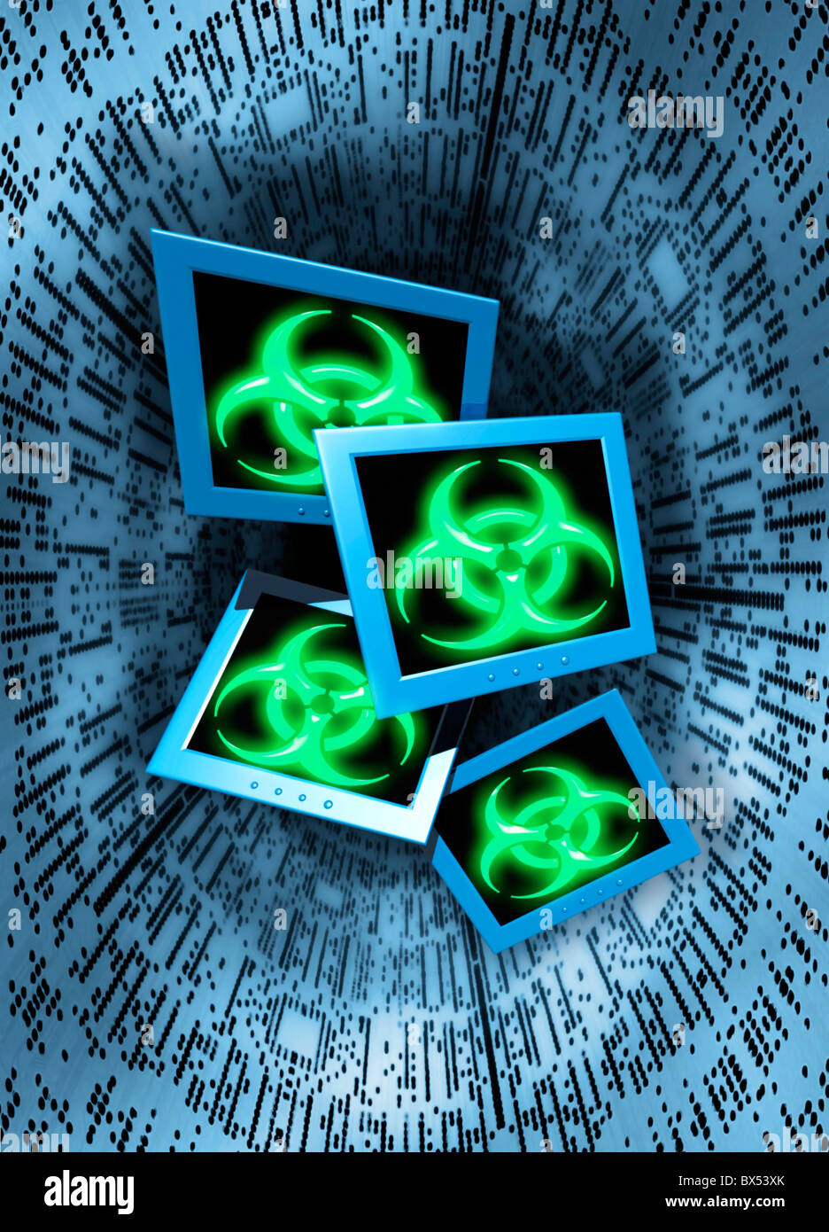 Computer virus, conceptual artwork Stock Photo - Alamy