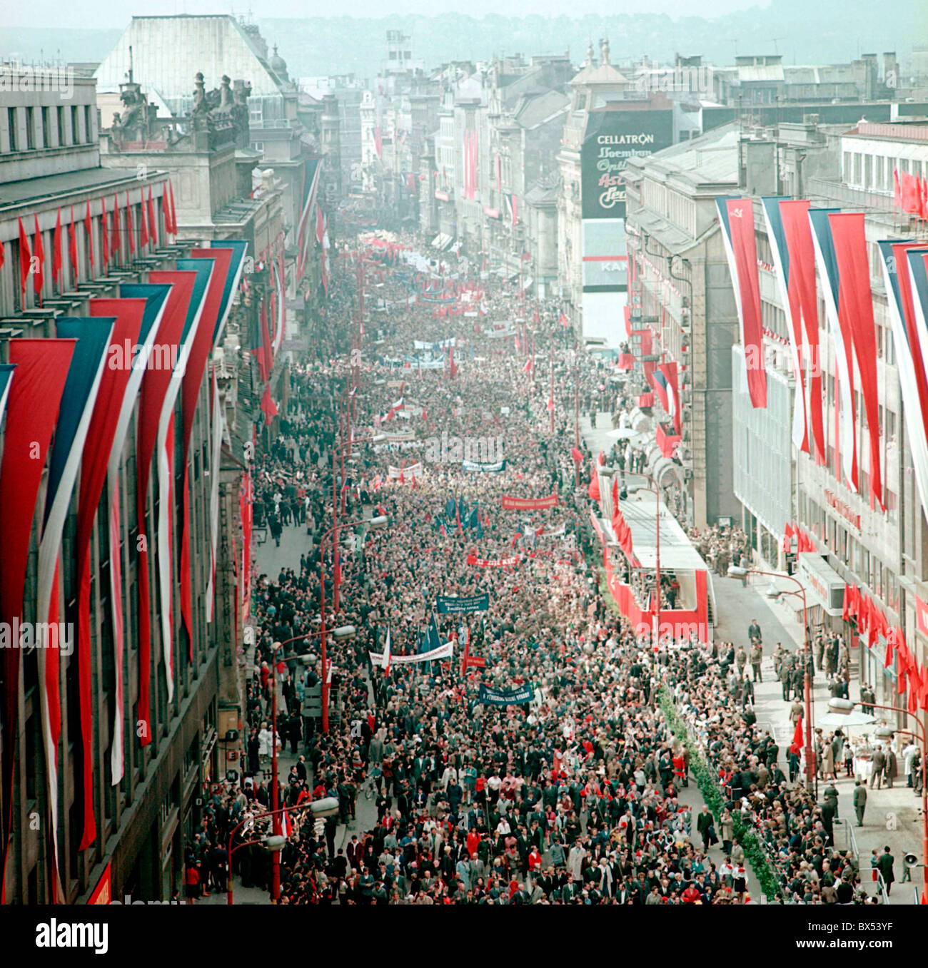 May day parade 1967 hi-res stock photography and images - Alamy
