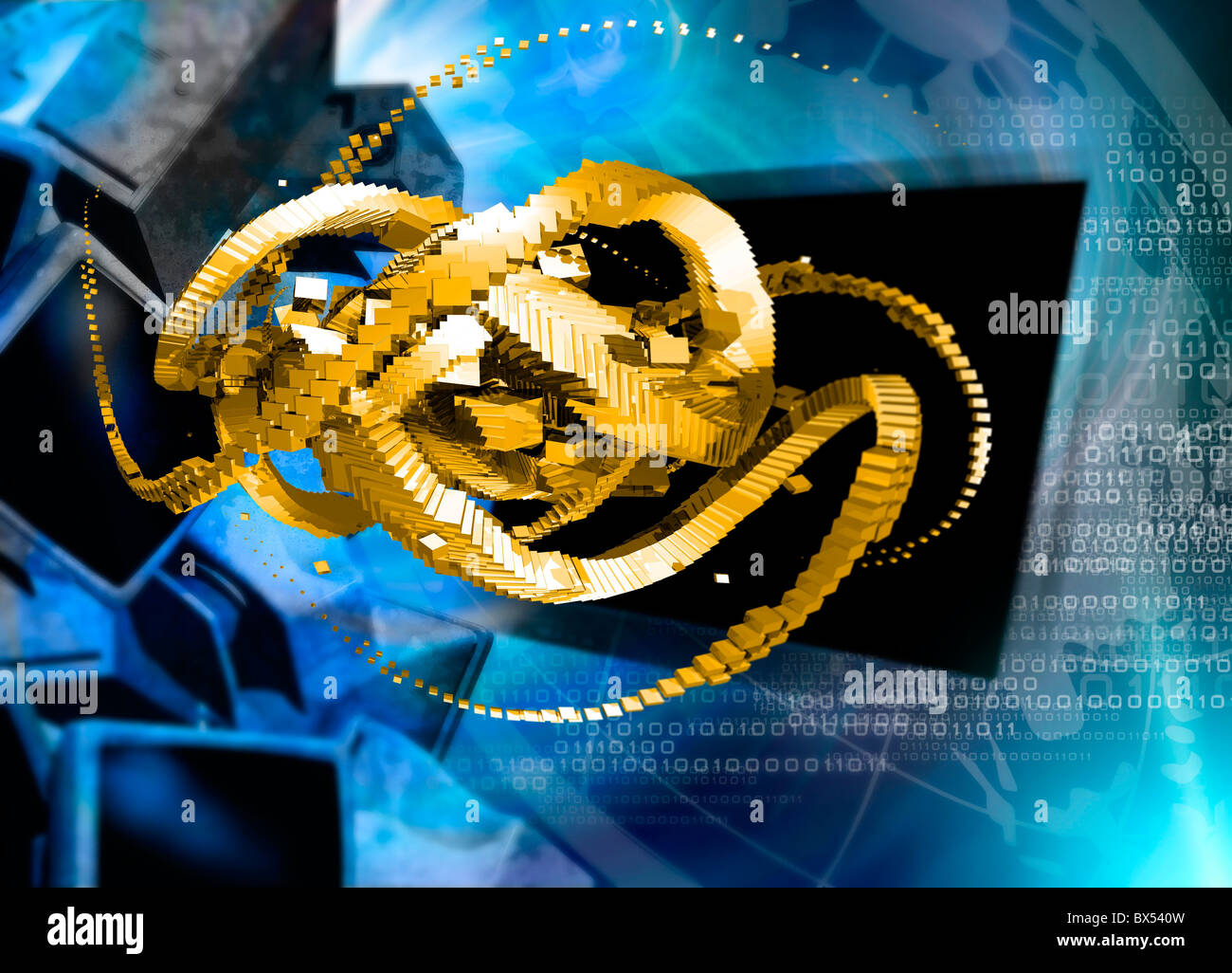 Computer virus, conceptual artwork Stock Photo - Alamy