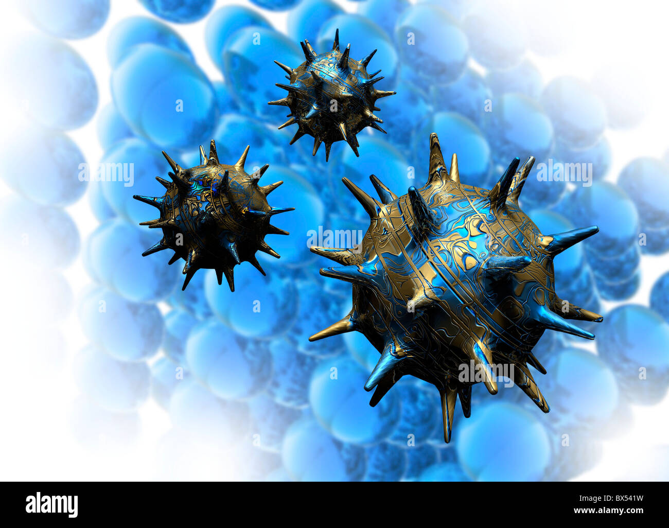 Computer virus, conceptual artwork Stock Photo - Alamy