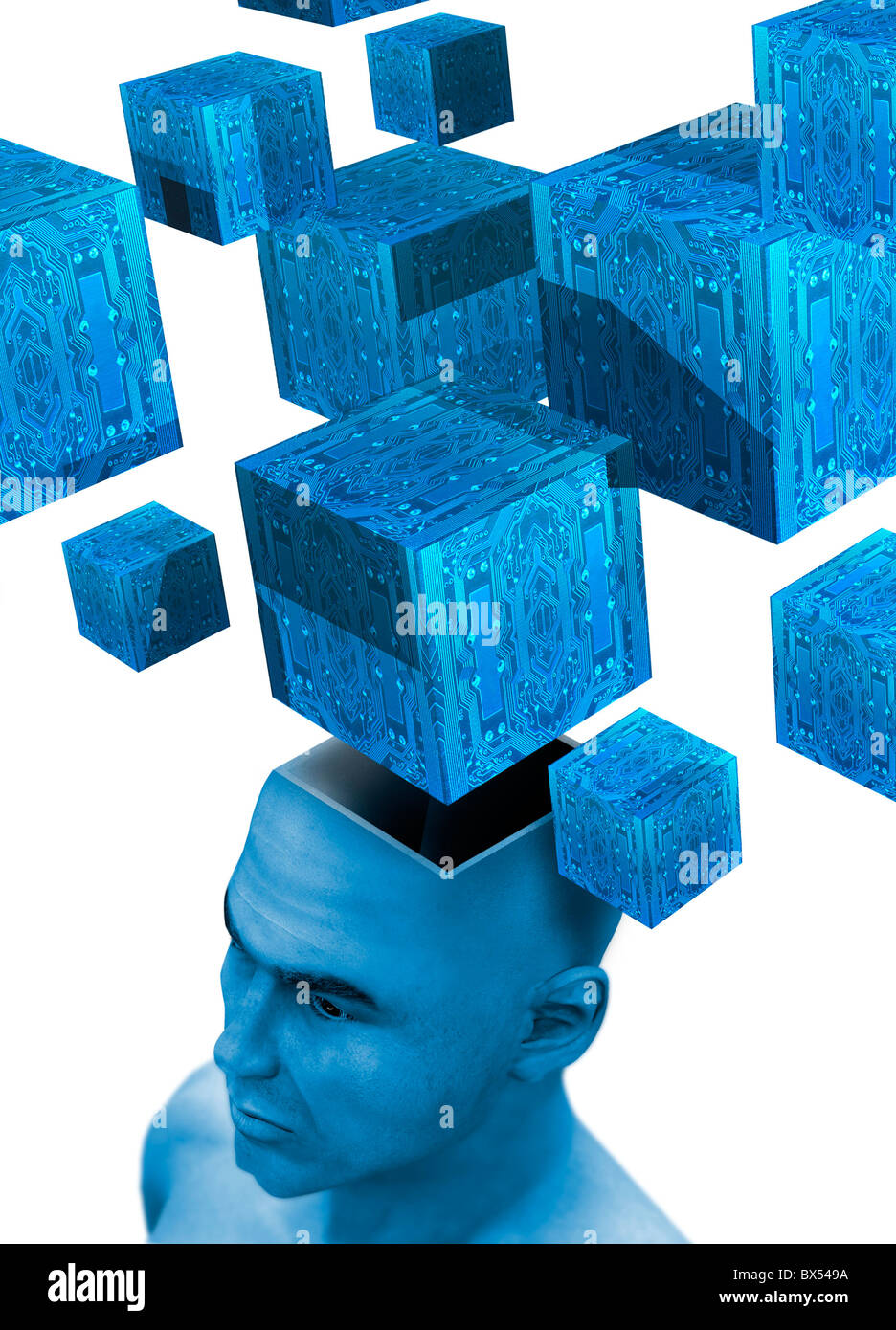 Artificial intelligence, artwork Stock Photo - Alamy