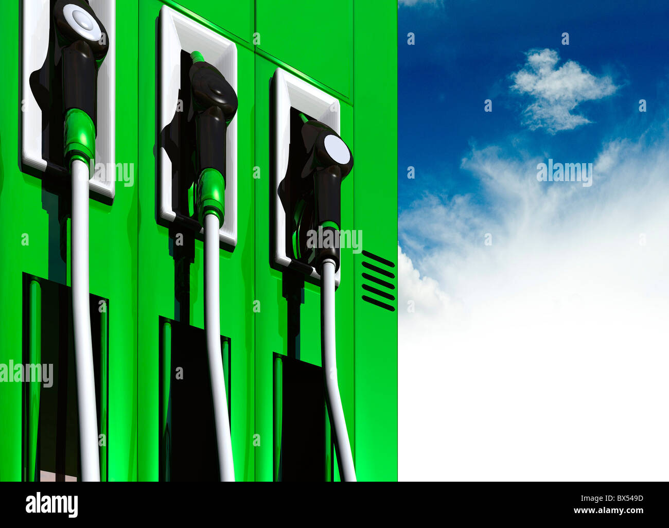 Green fuel, conceptual artwork Stock Photo - Alamy