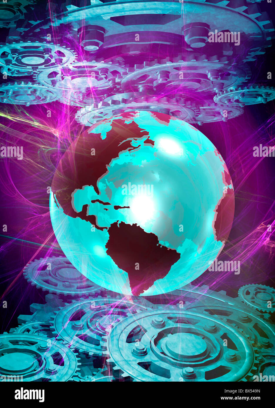 Quantum mechanics, conceptual artwork Stock Photo - Alamy