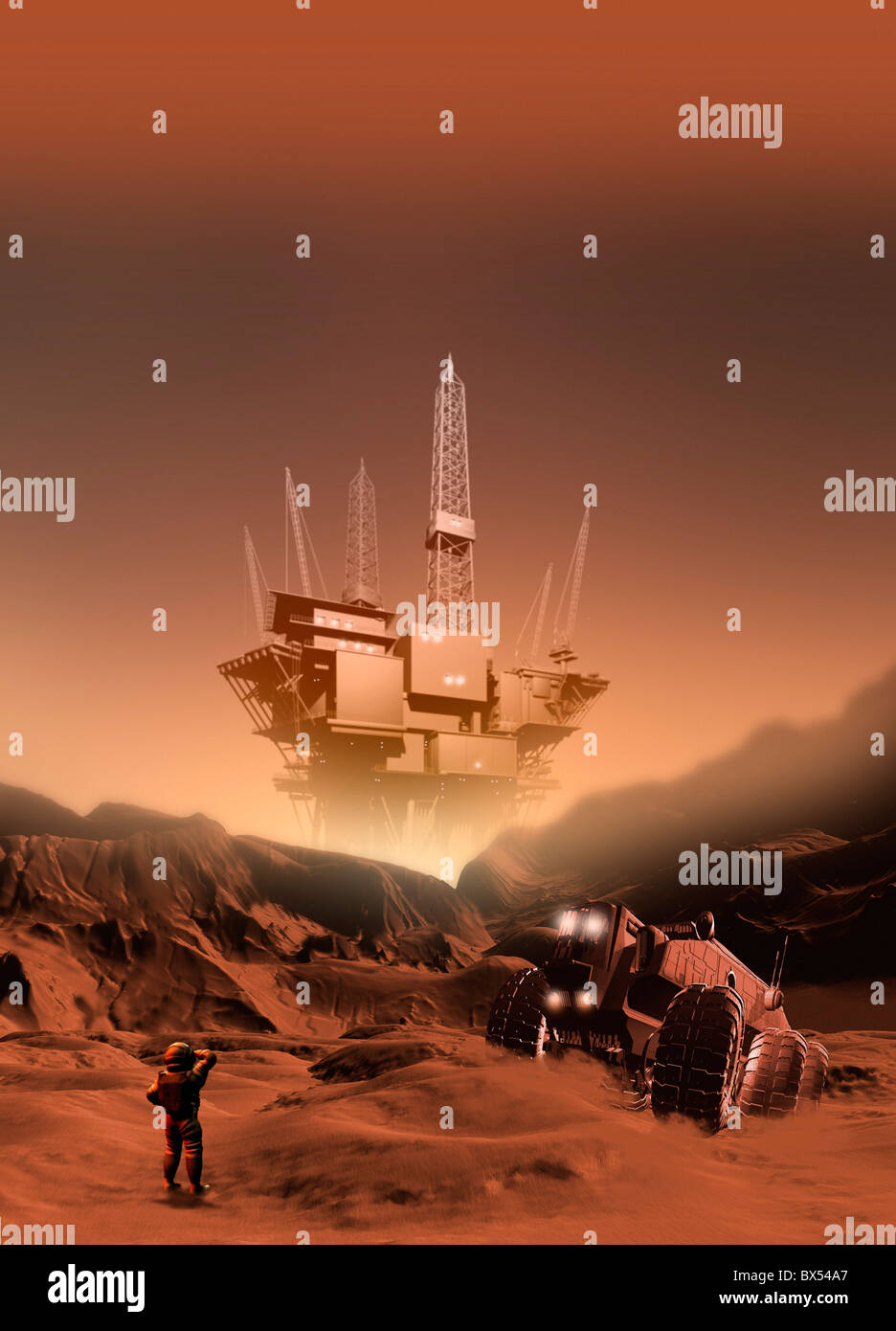 Astronaut exploring mars mine hi-res stock photography and images - Alamy