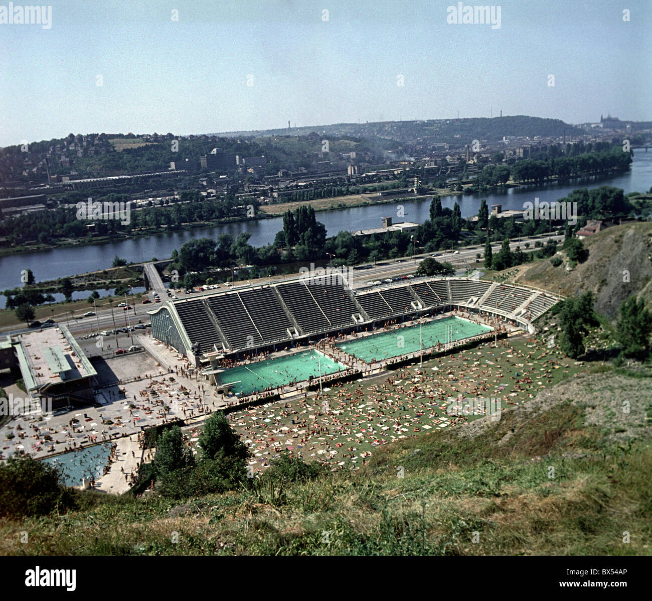 Podoli swimming pool prague hi-res stock photography and images - Alamy