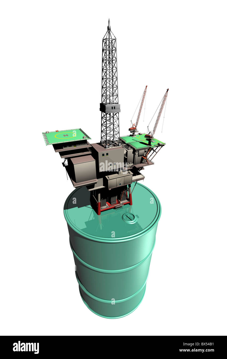 Sea drilling rig oil Cut Out Stock Images & Pictures - Alamy