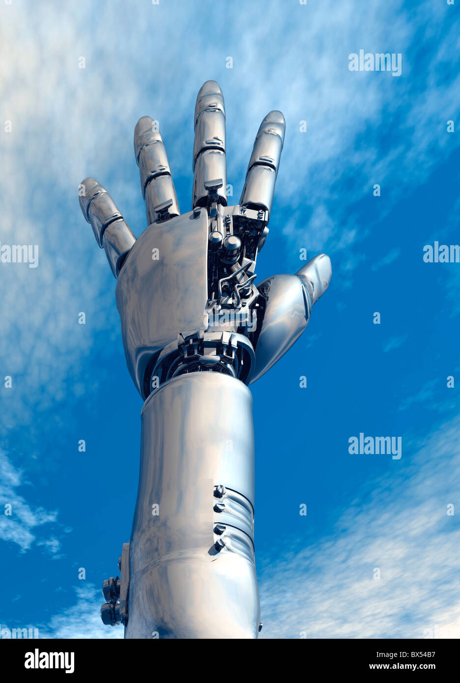 Cybernetic arm, artwork Stock Photo - Alamy