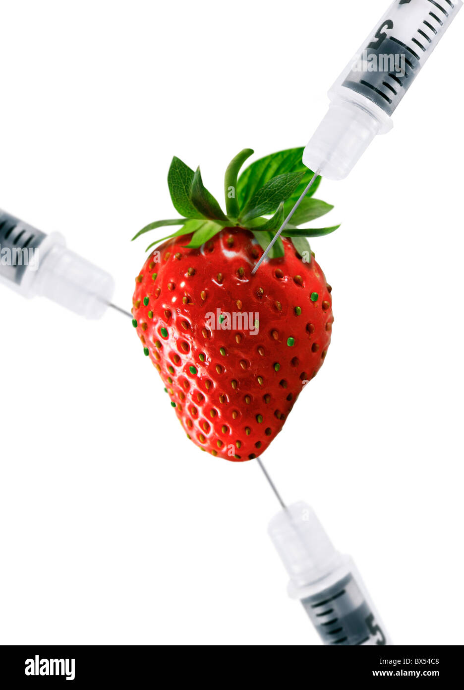 Genetically modified strawberry, artwork Stock Photo - Alamy