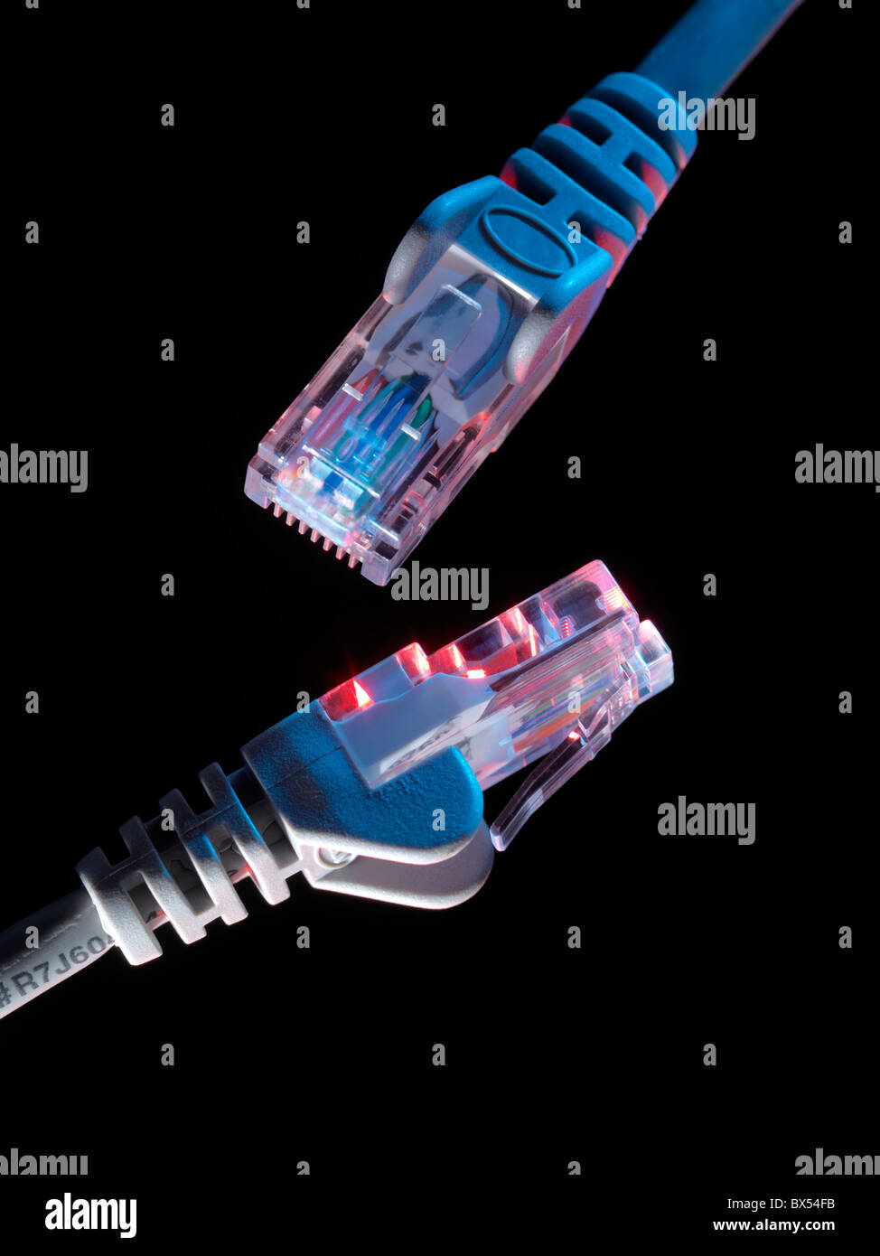 Ethernet network connectors Stock Photo - Alamy