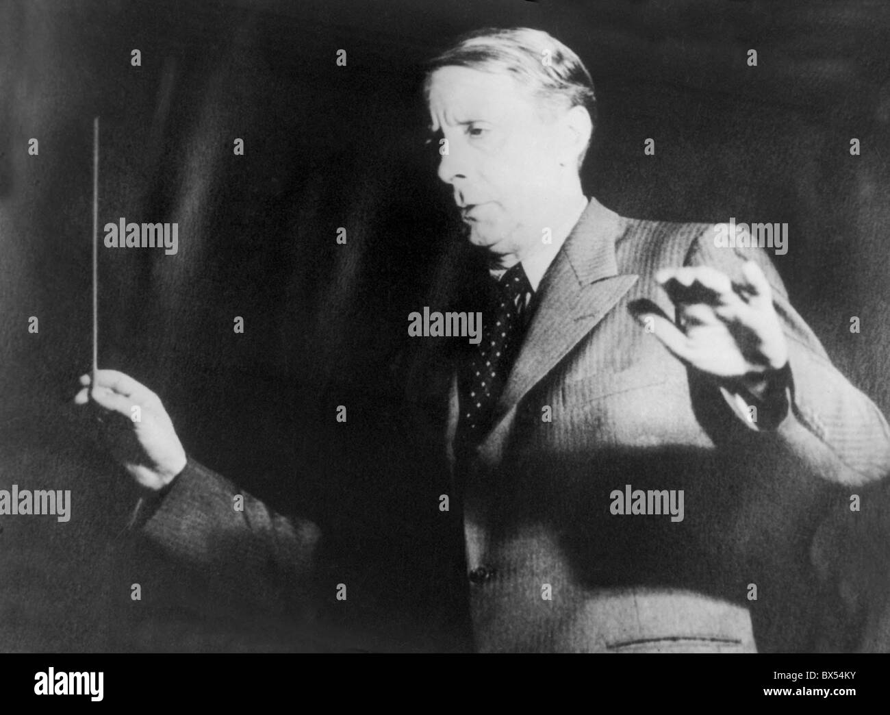 Prague Spring Music Festival 1947. French conductor Charles Munch leads ...