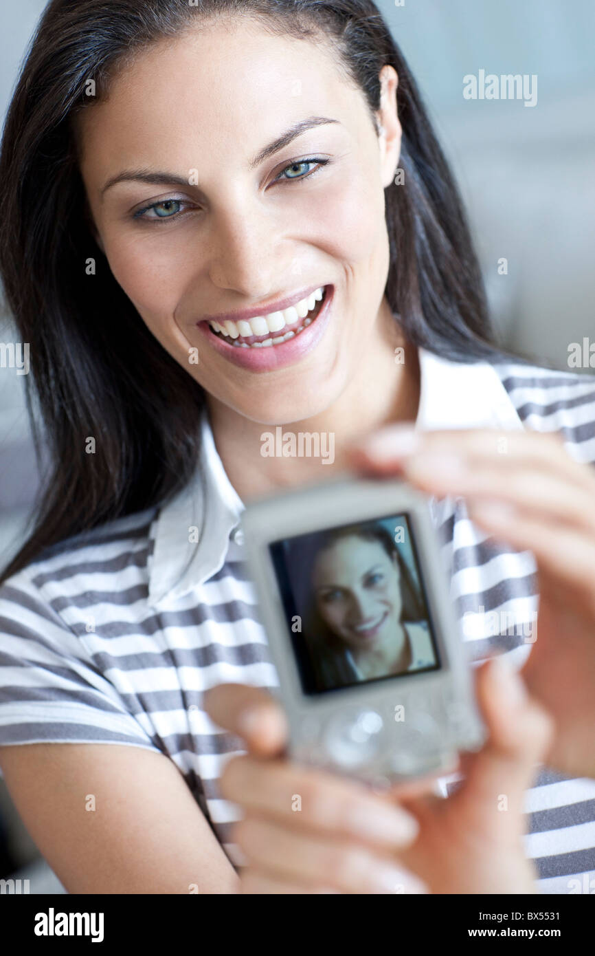 Taking a self portrait Stock Photo - Alamy