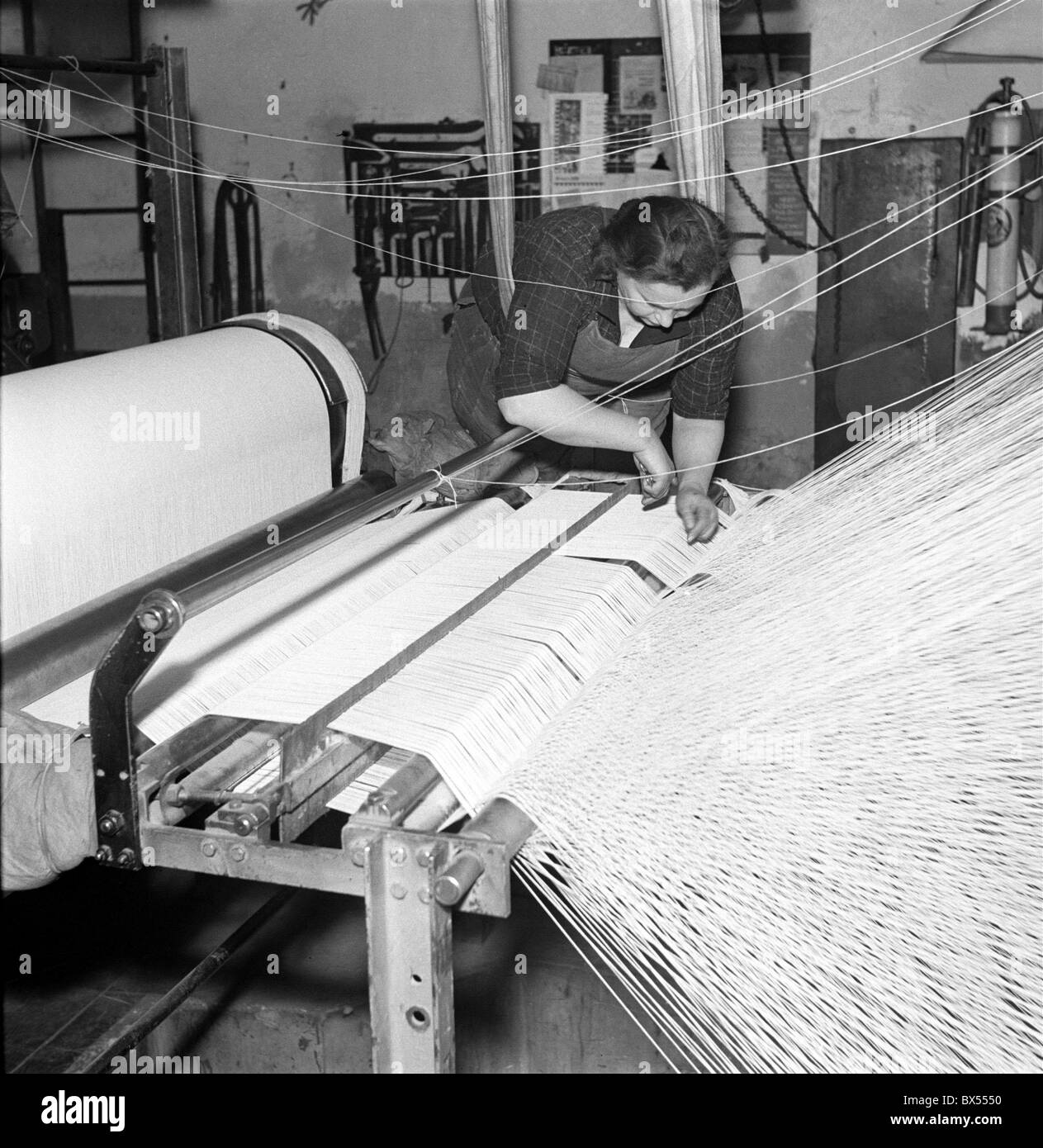 tire production, spinnery Stock Photo - Alamy
