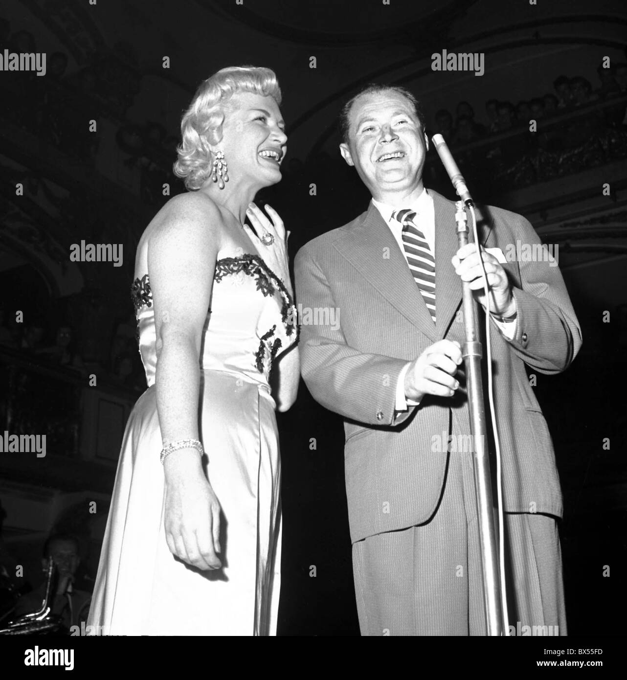 popular English singer Gery Scott performs at Prague, Czechoslovakia ...