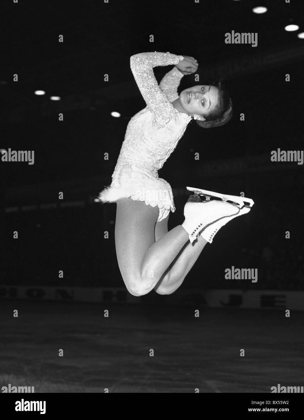 Hana MASKOVA, Bronze medal, Olympics Grenoble, 1968 Stock Photo - Alamy