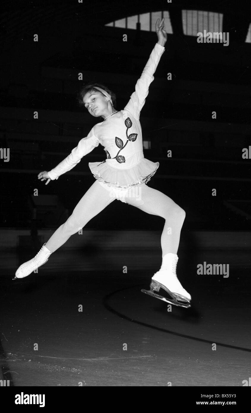 Hana Maskova, figure skater, talented, talent, Olympic medal Stock ...