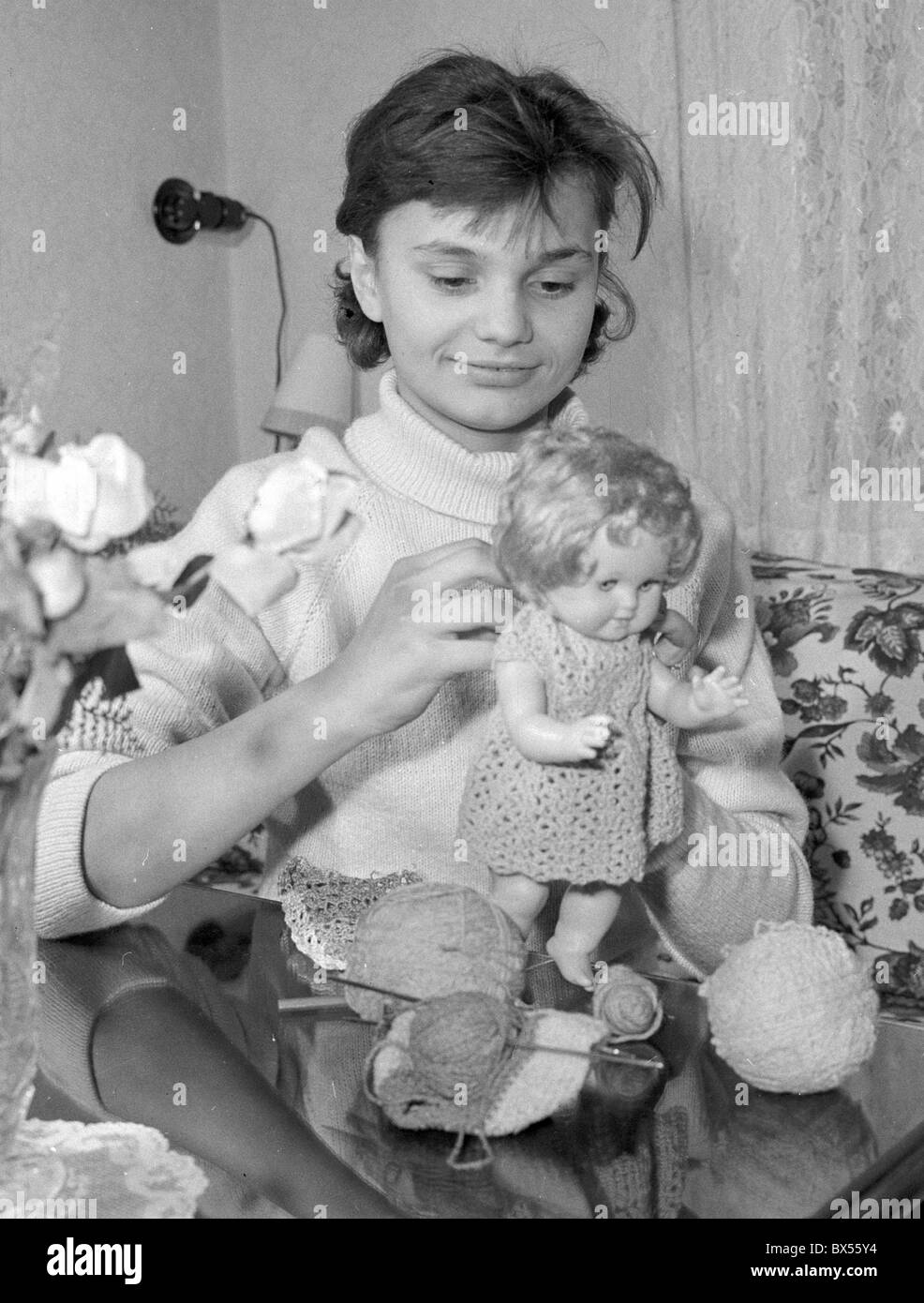 Hana Maskova, figure skater, doll Stock Photo - Alamy