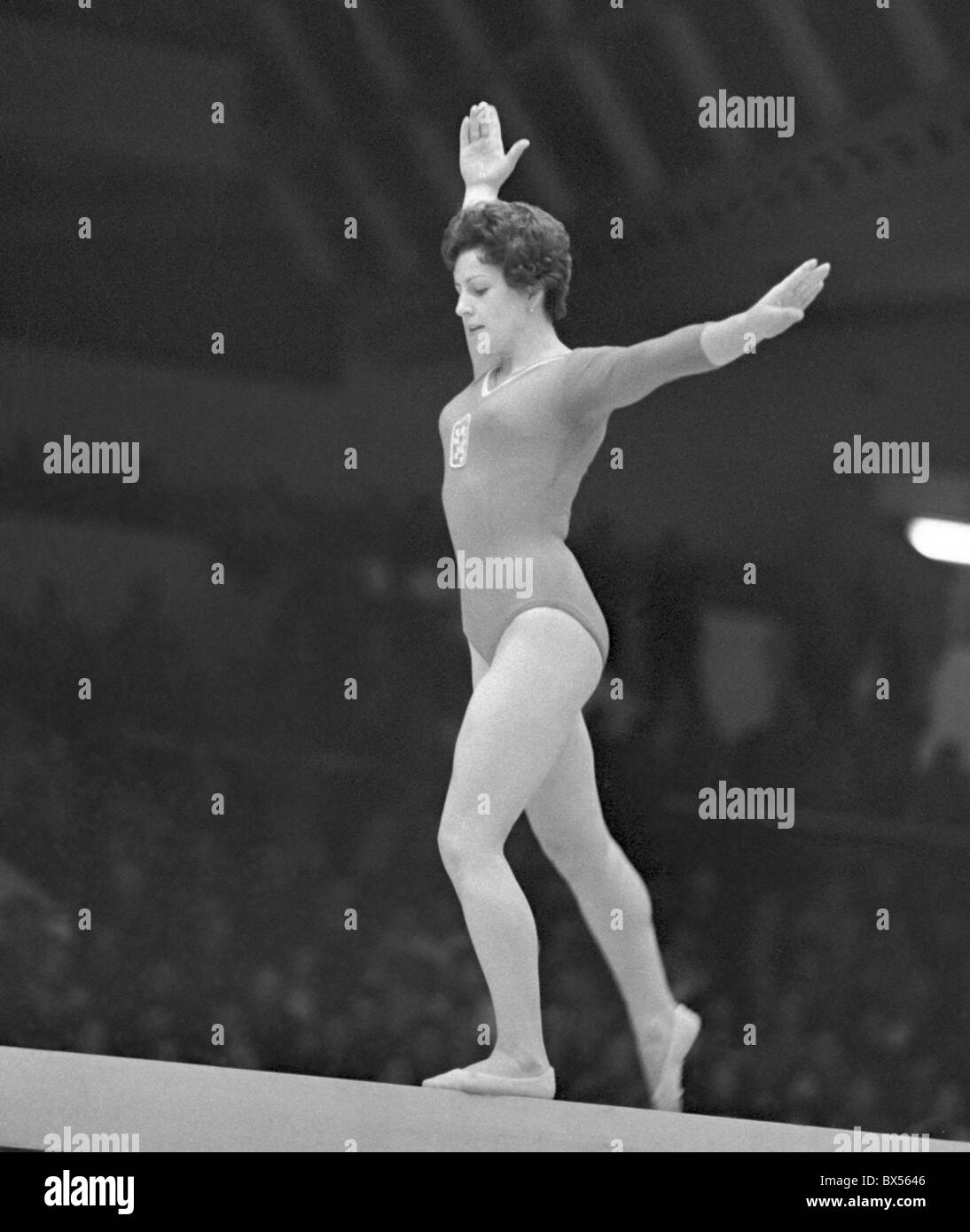 Gymnastics photo Black and White Stock Photos & Images - Alamy