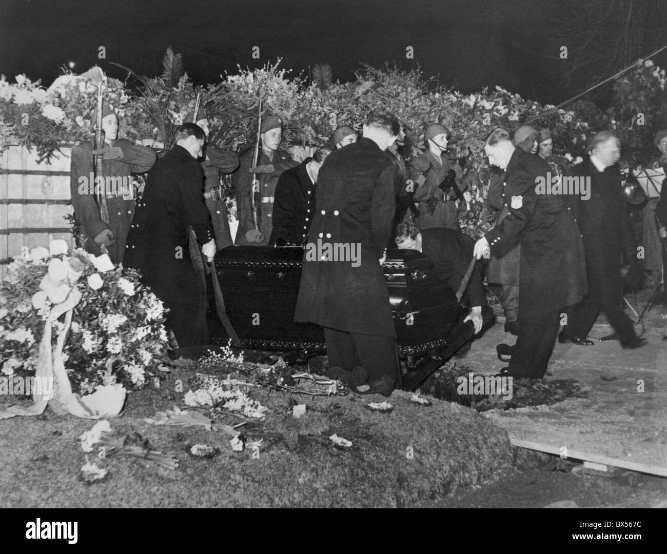 Jan Masaryk, funeral Stock Photo - Alamy