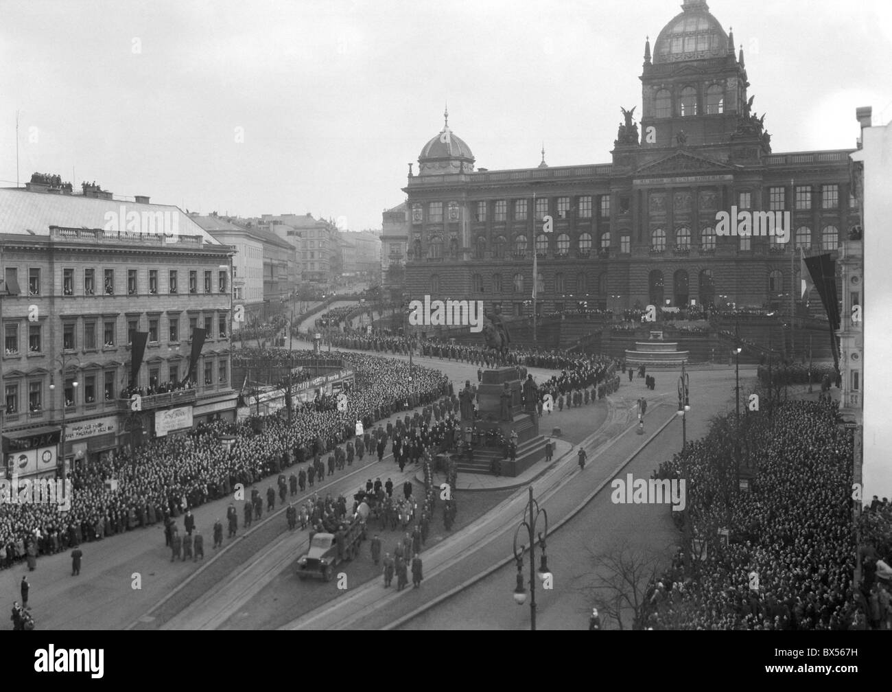 Jan Masaryk, funeral Stock Photo - Alamy