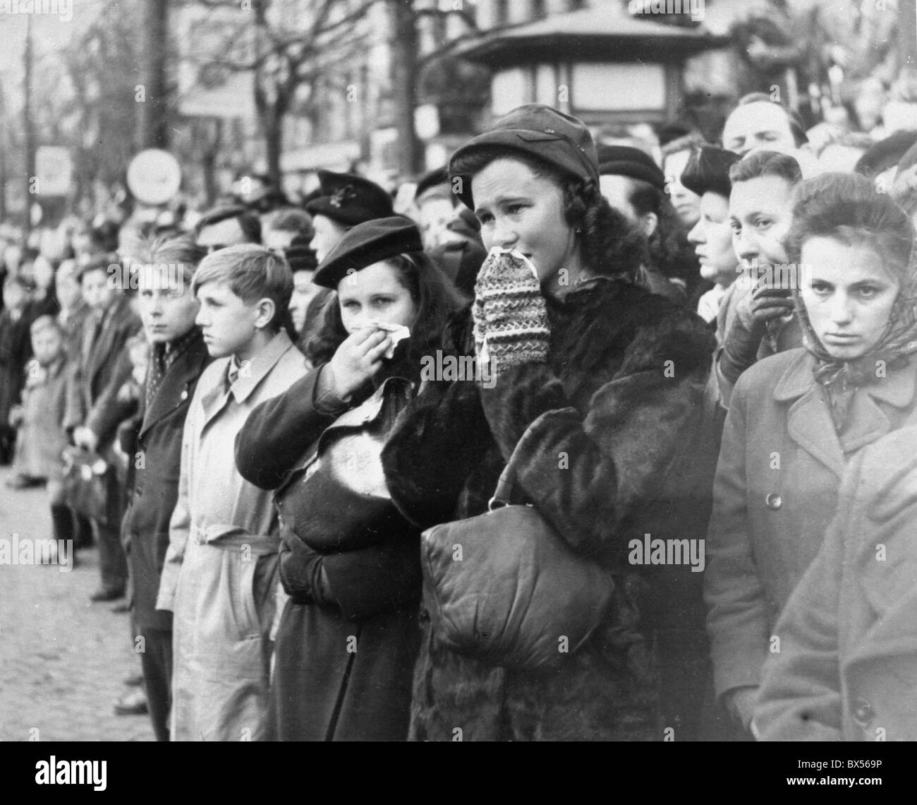 Jan Masaryk, funeral Stock Photo - Alamy