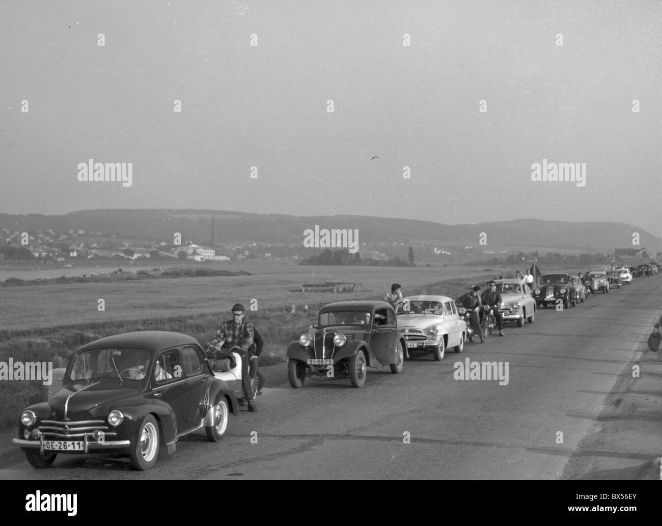Car traffic photo Black and White Stock Photos & Images - Alamy