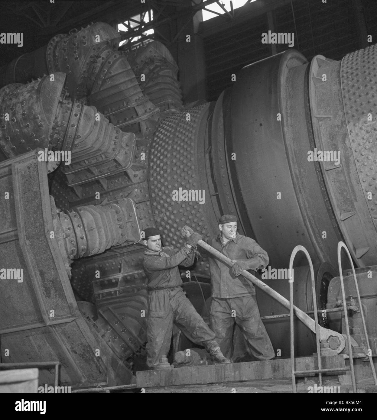 cement factory, rotary kiln Stock Photo - Alamy