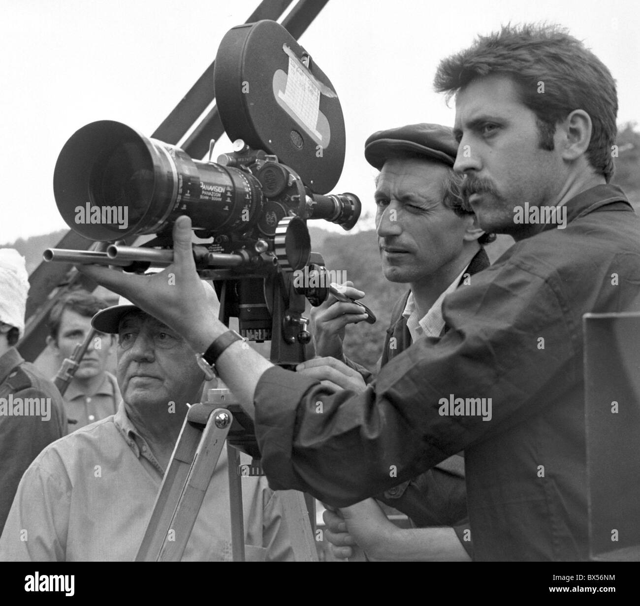John Guillermin, director, Bridge at Remagen, filming Stock Photo - Alamy