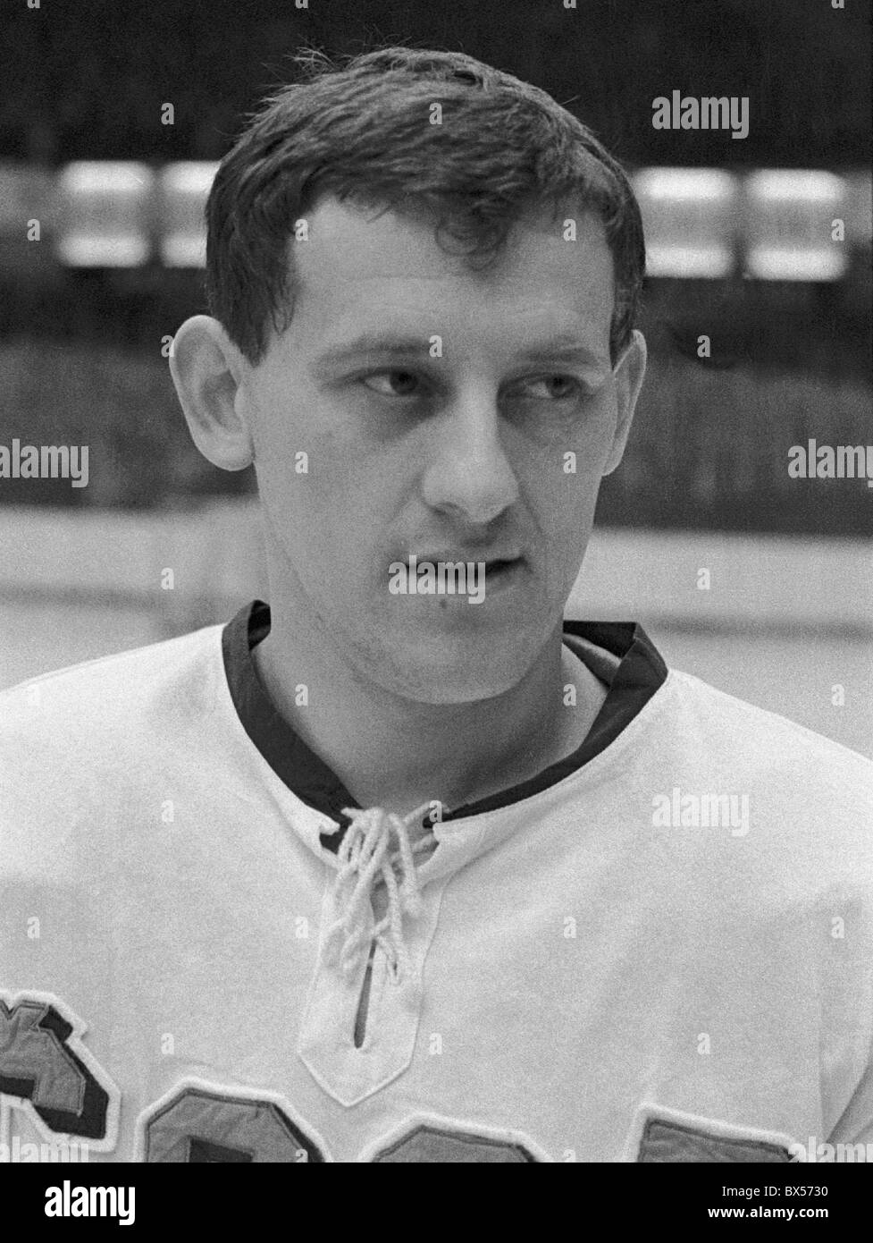 Czechoslovak ice hockey player Jozef Golonka, March 1967. CTK Photo ...