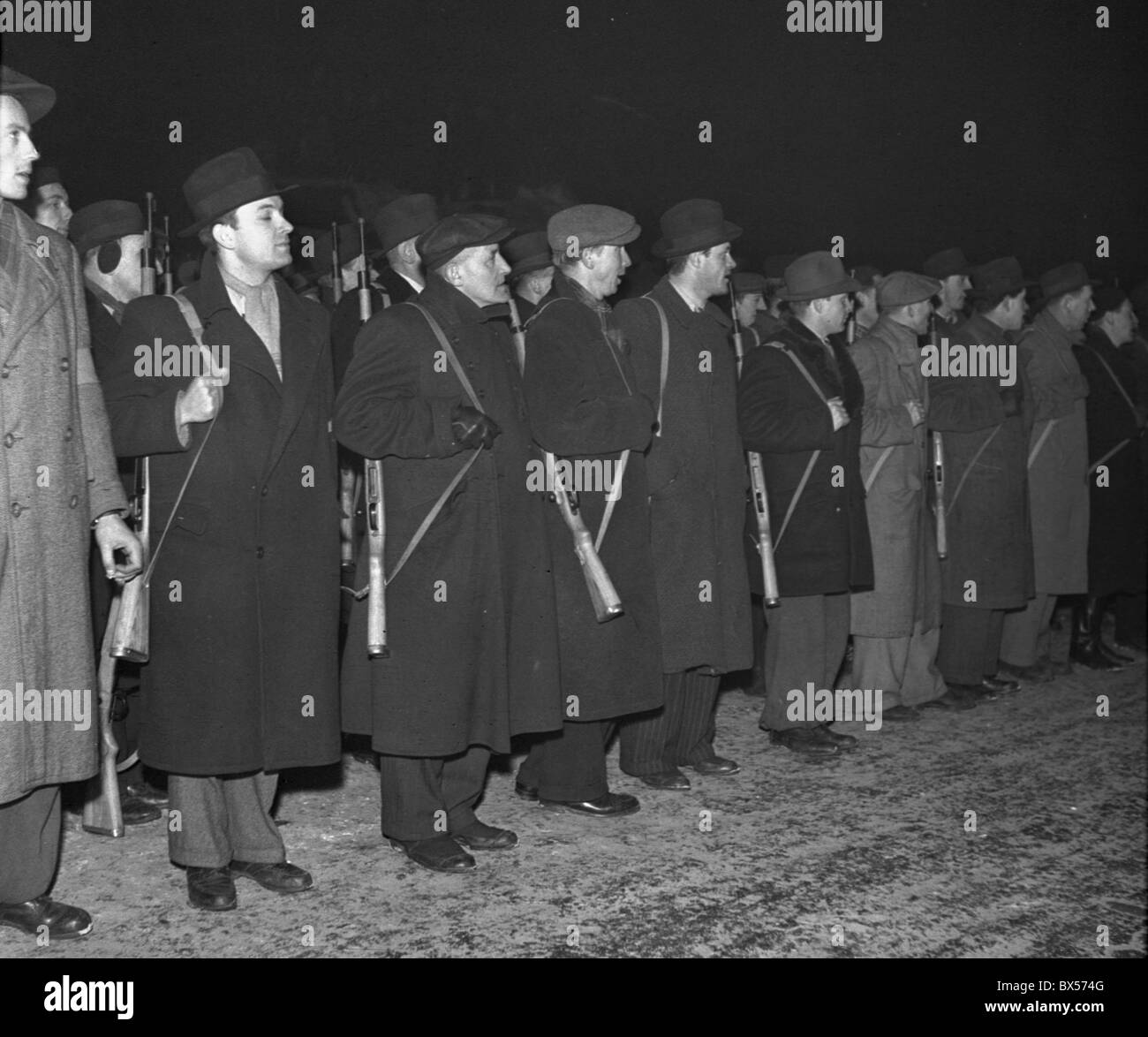 Prague, PeopleÂ´s militia, armed, arms Stock Photo - Alamy