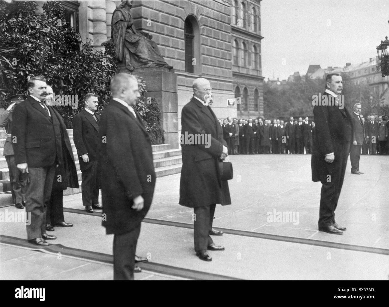Czechoslovakia 1927, President Masaryk after being elected President ...