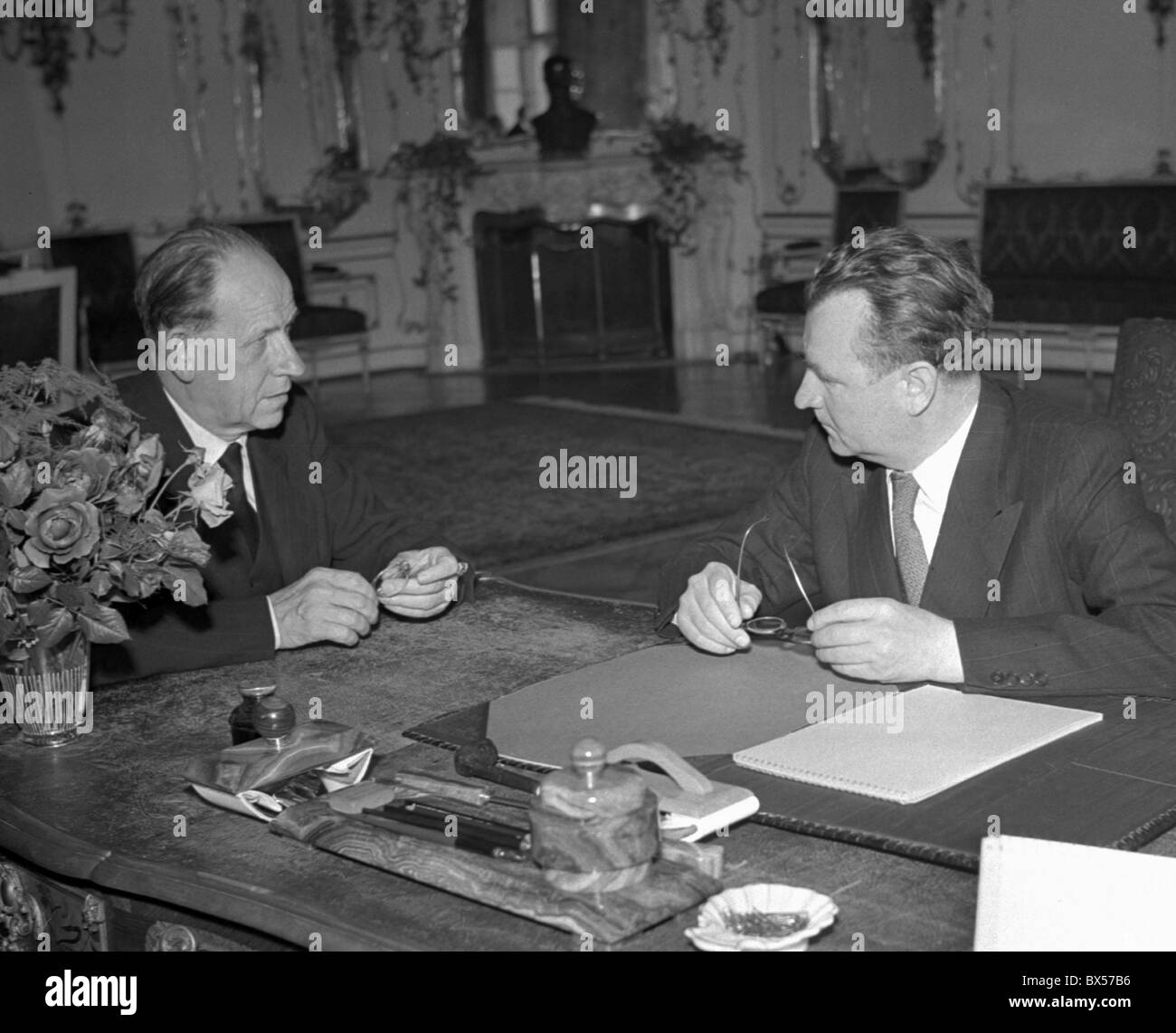 President Klement Gottwald, Zapotocky, confidant Stock Photo - Alamy