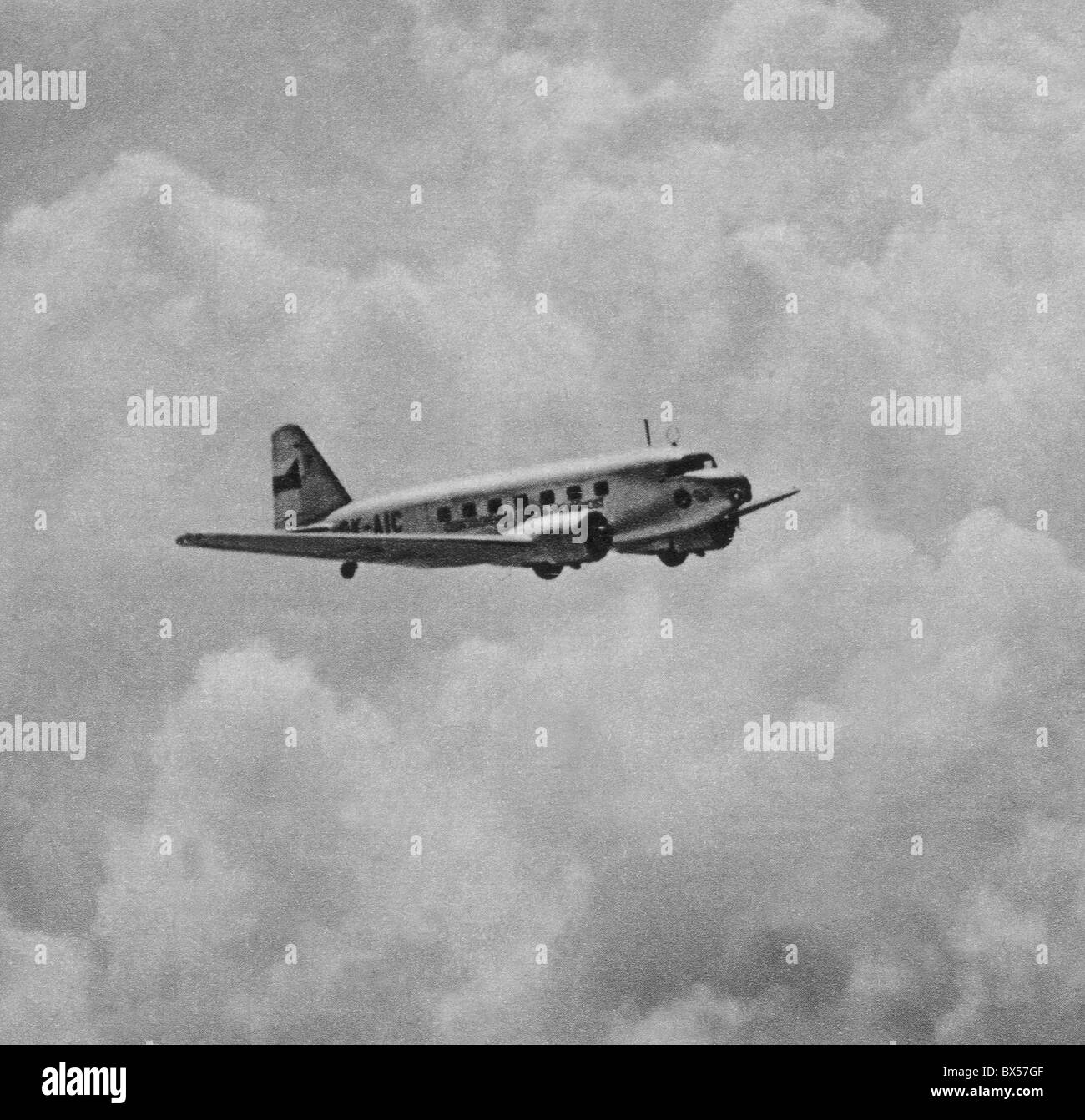 Czechoslovakia 1937, Douglas DC 2 aircraft designed to accomodate14 ...