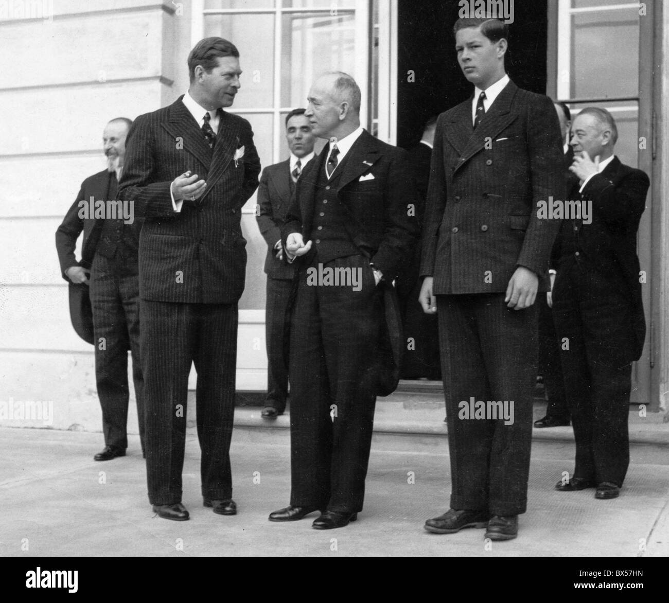 Czechoslovakia 1936, President Edvard Benes with Romanian King Carol I ...