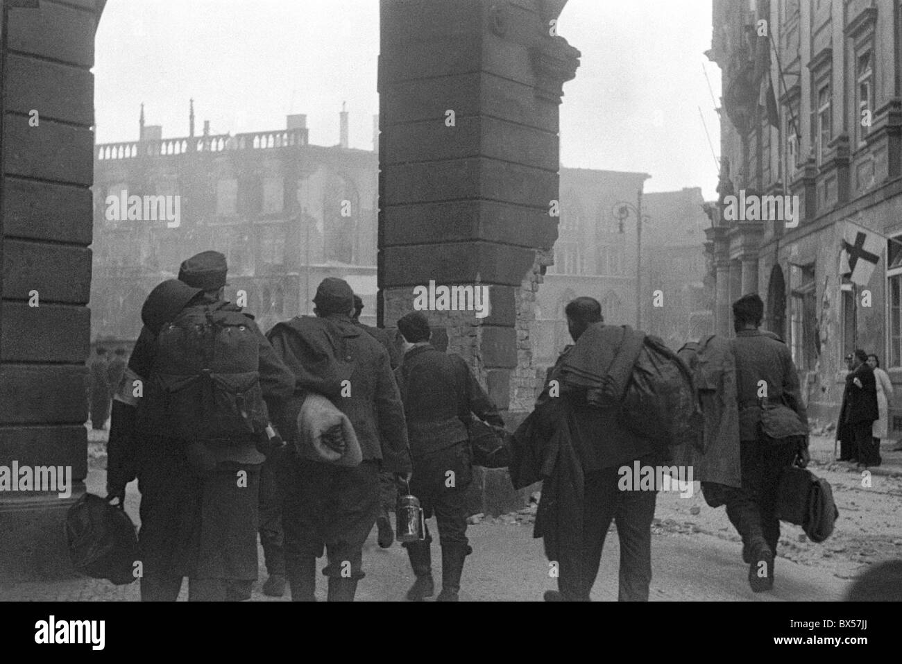 WWII 1945. War in Europe ended in Prague after last German position ...