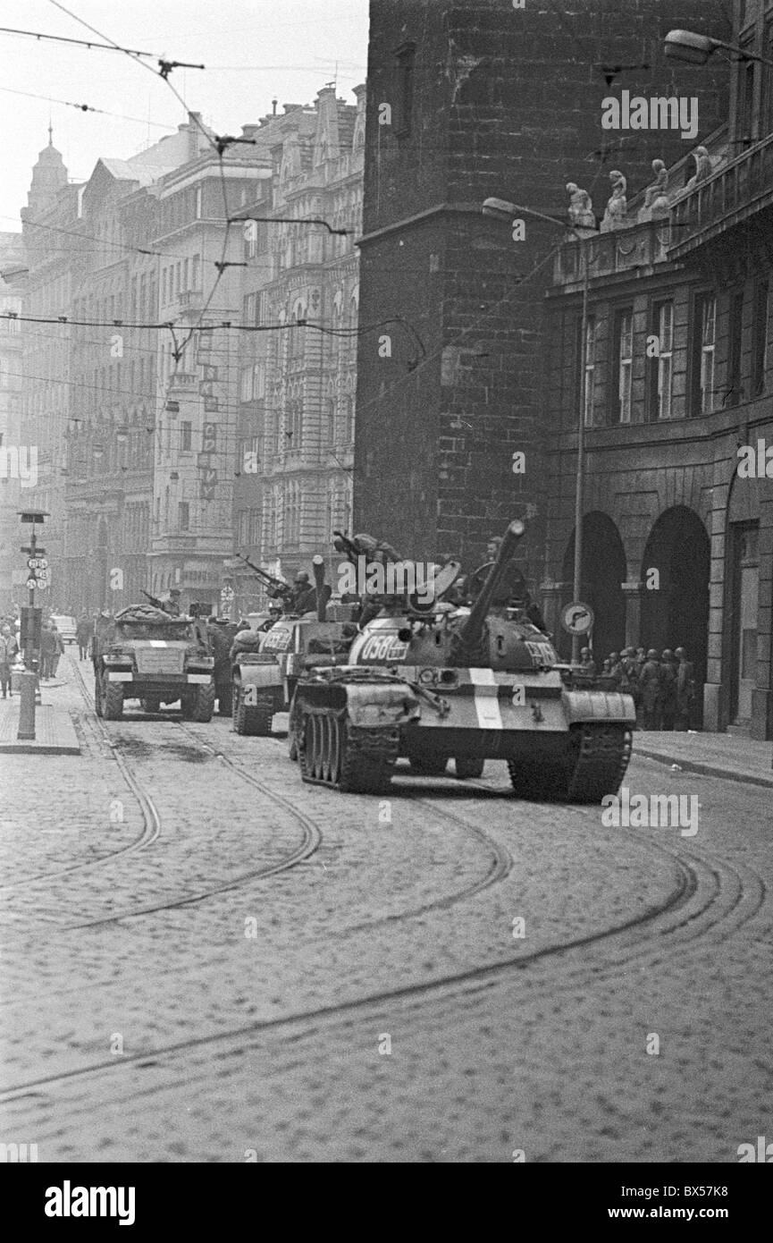 Prague spring 1968 tank hi-res stock photography and images - Alamy