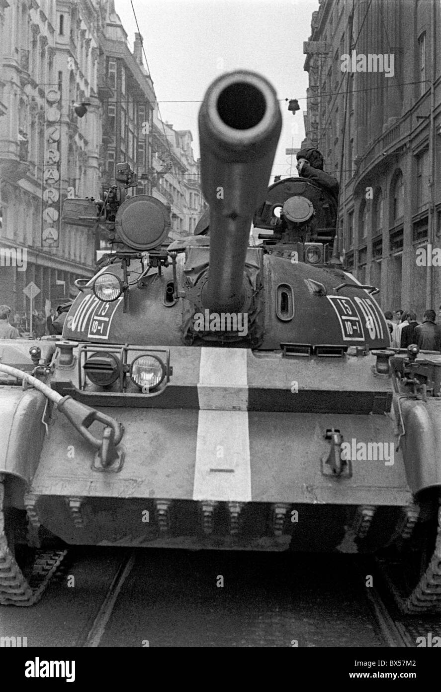 Prague 1968 soviet tanks hi-res stock photography and images - Alamy