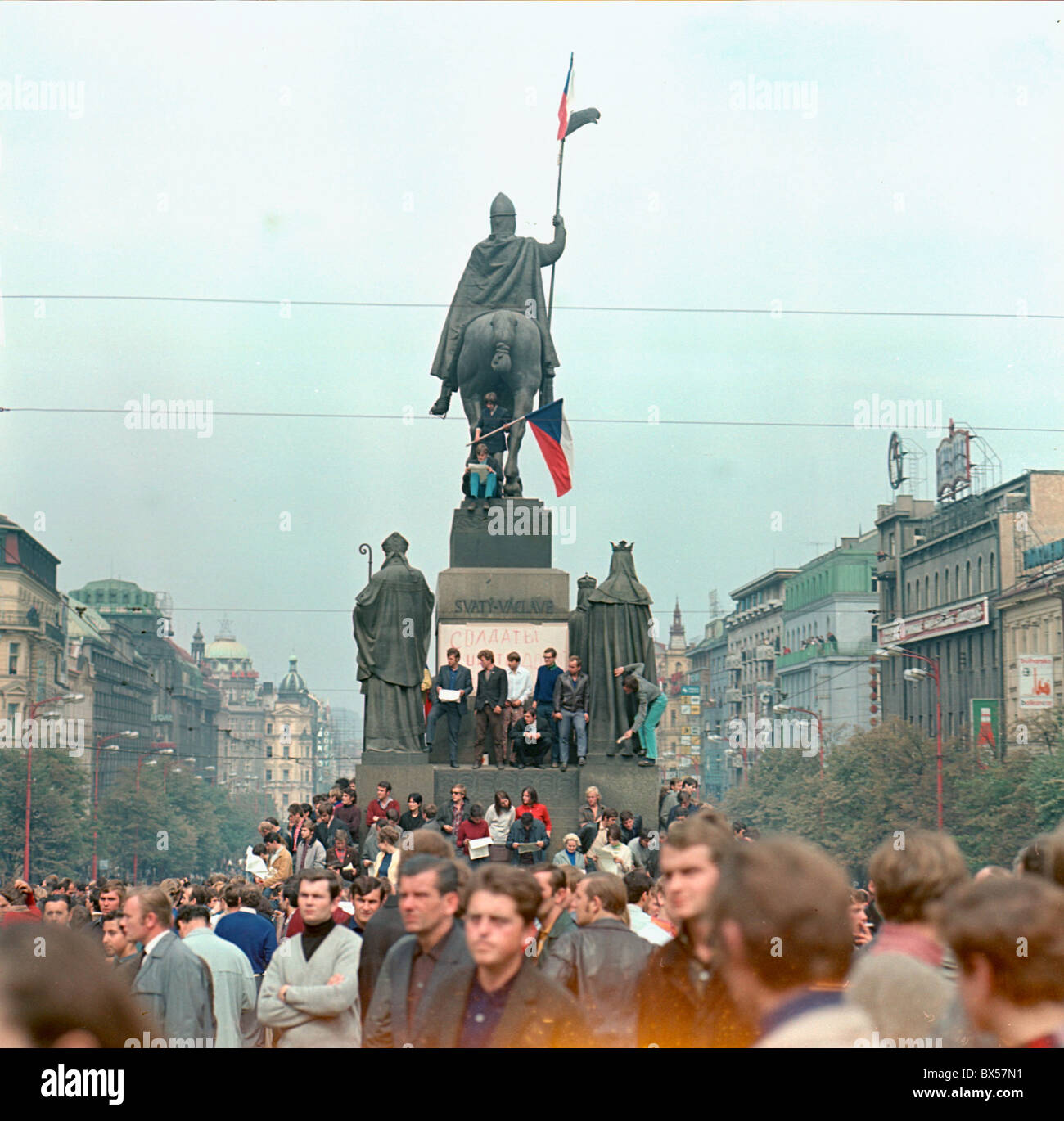 1968 protest czechoslovakia hi-res stock photography and images - Alamy