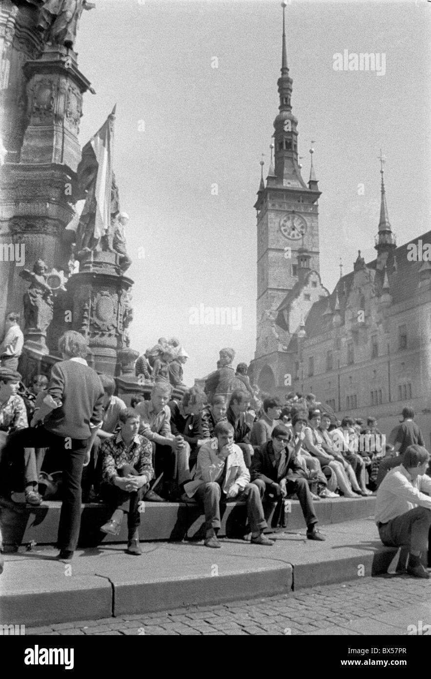 1968 protest czechoslovakia Black and White Stock Photos & Images - Alamy