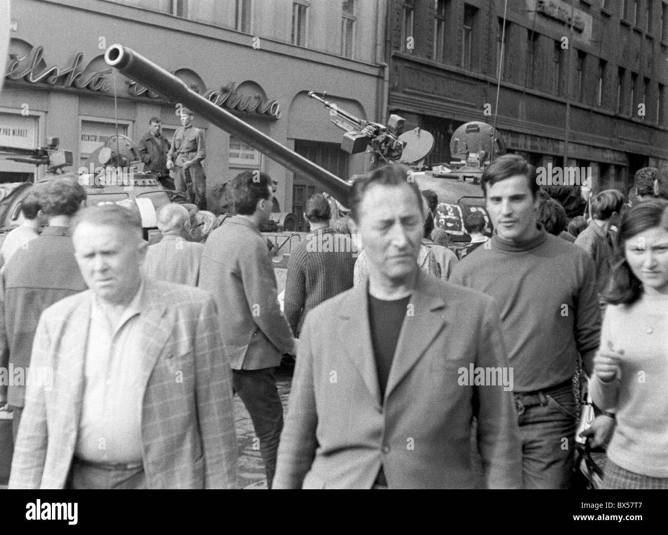 Prague spring 1968 tank hi-res stock photography and images - Alamy