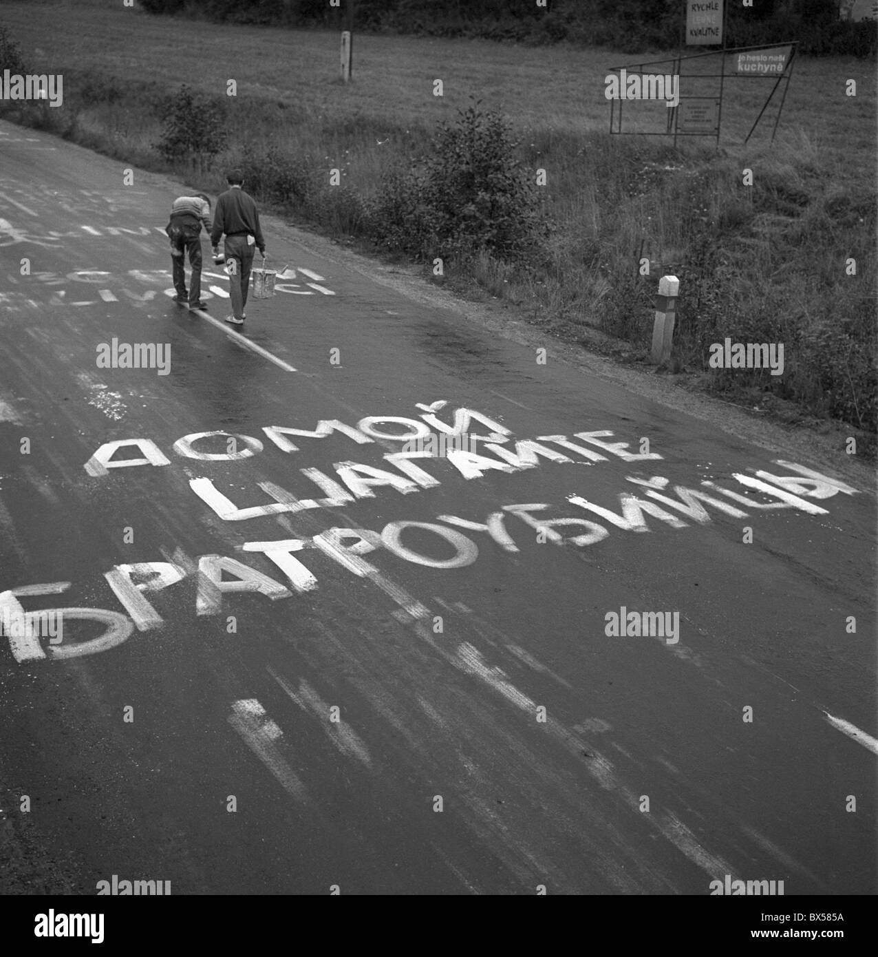 1968 sign Black and White Stock Photos & Images - Alamy