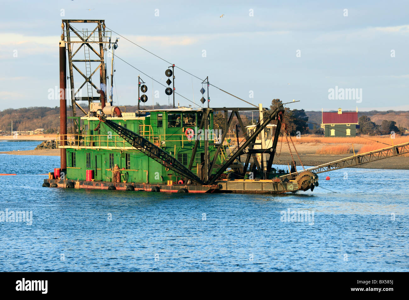 Dredging barge hi-res stock photography and images - Alamy
