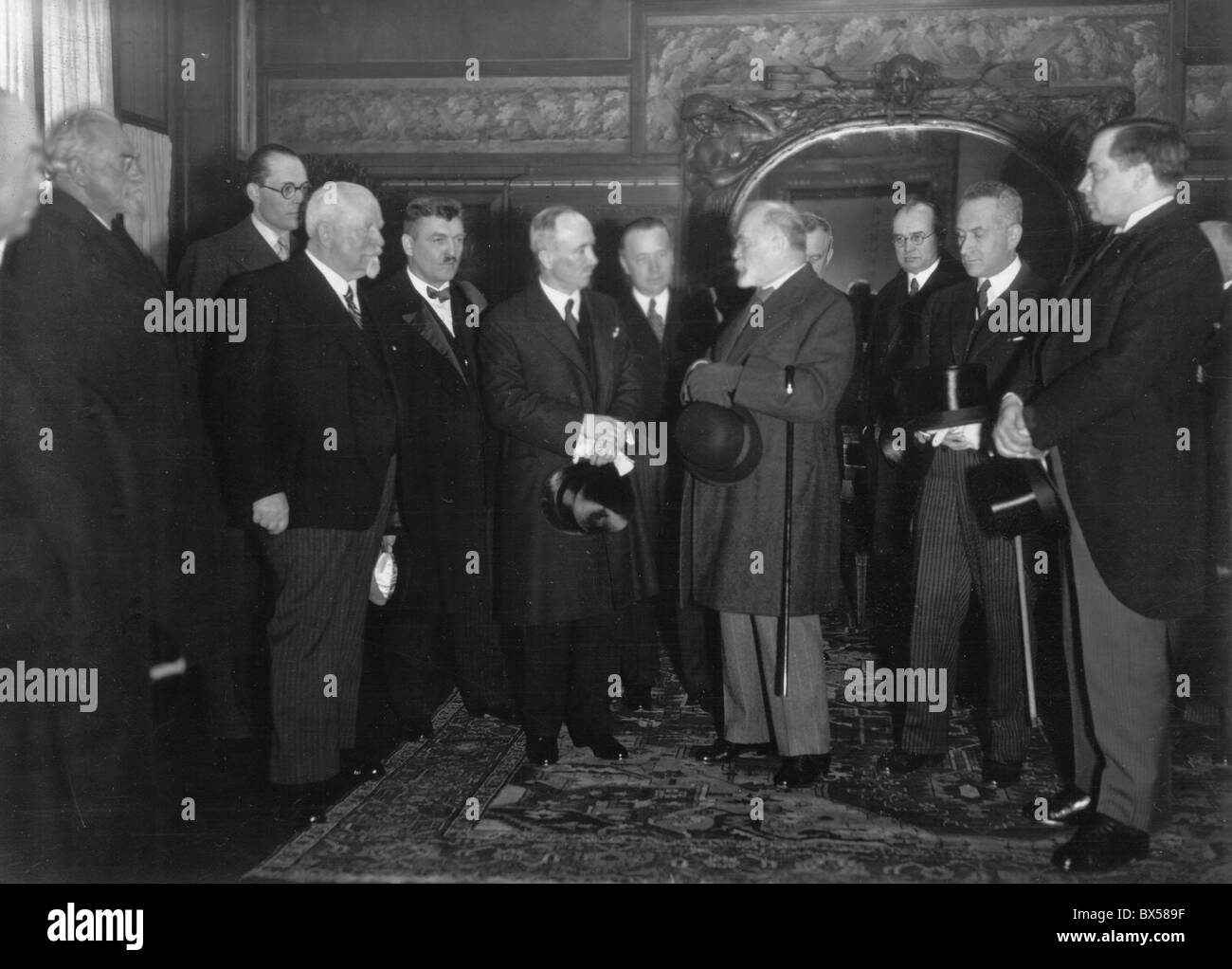 French Foreign Minister Louis Barthou meets with Czechoslovak Foreign ...