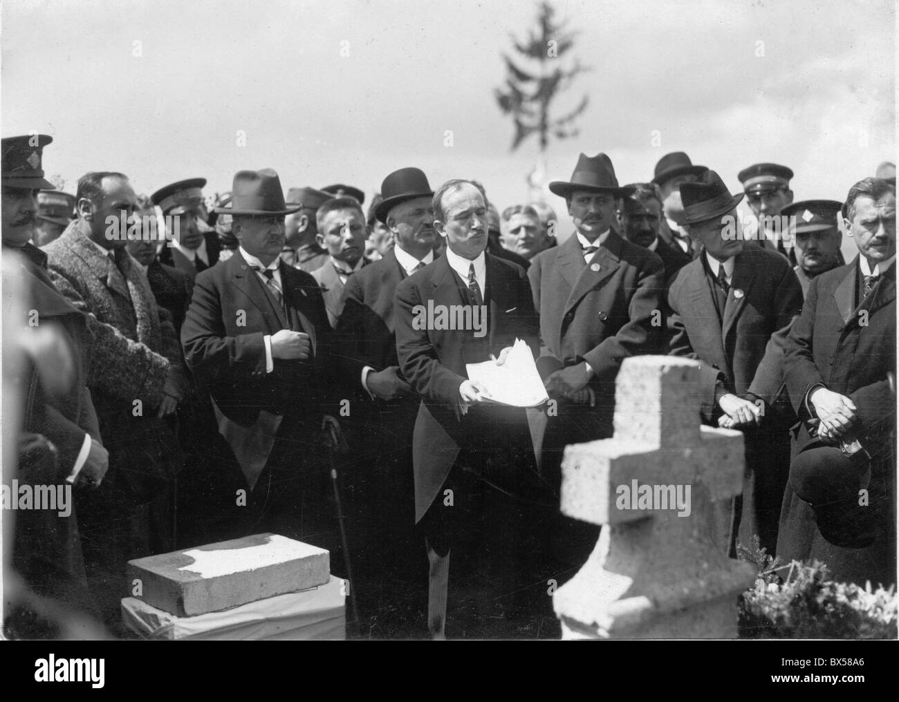 Czechoslovakia May 4 1924. Fifth anniversary of tragic death of Milan ...