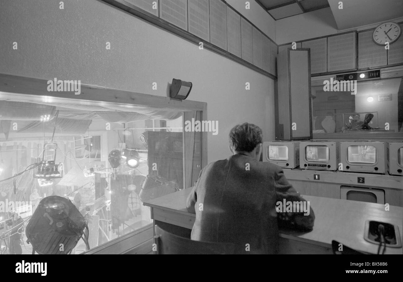 1960 television station Black and White Stock Photos & Images - Alamy
