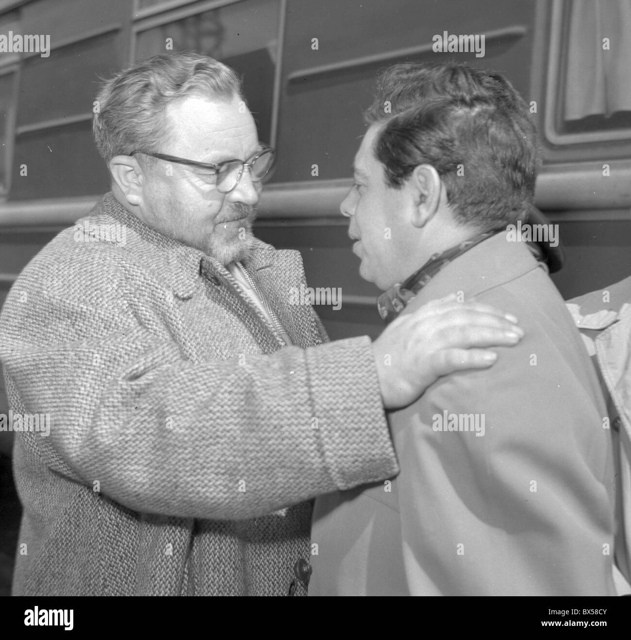 Latvia born, Soviet theater actor Arkady Raikin arrives in Prague by ...
