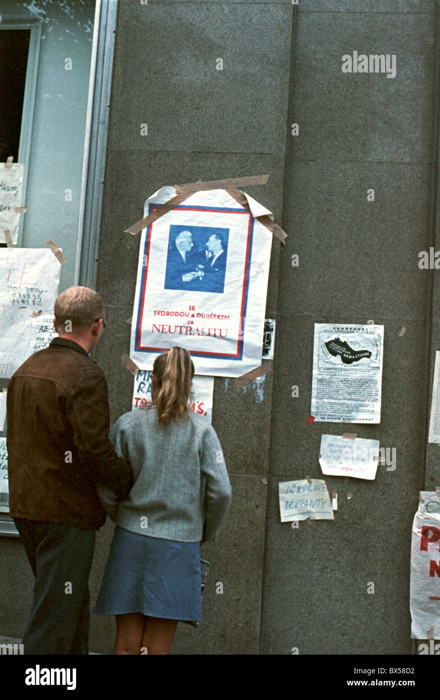 posters, signs, leaflets, information, news, protest Stock Photo - Alamy