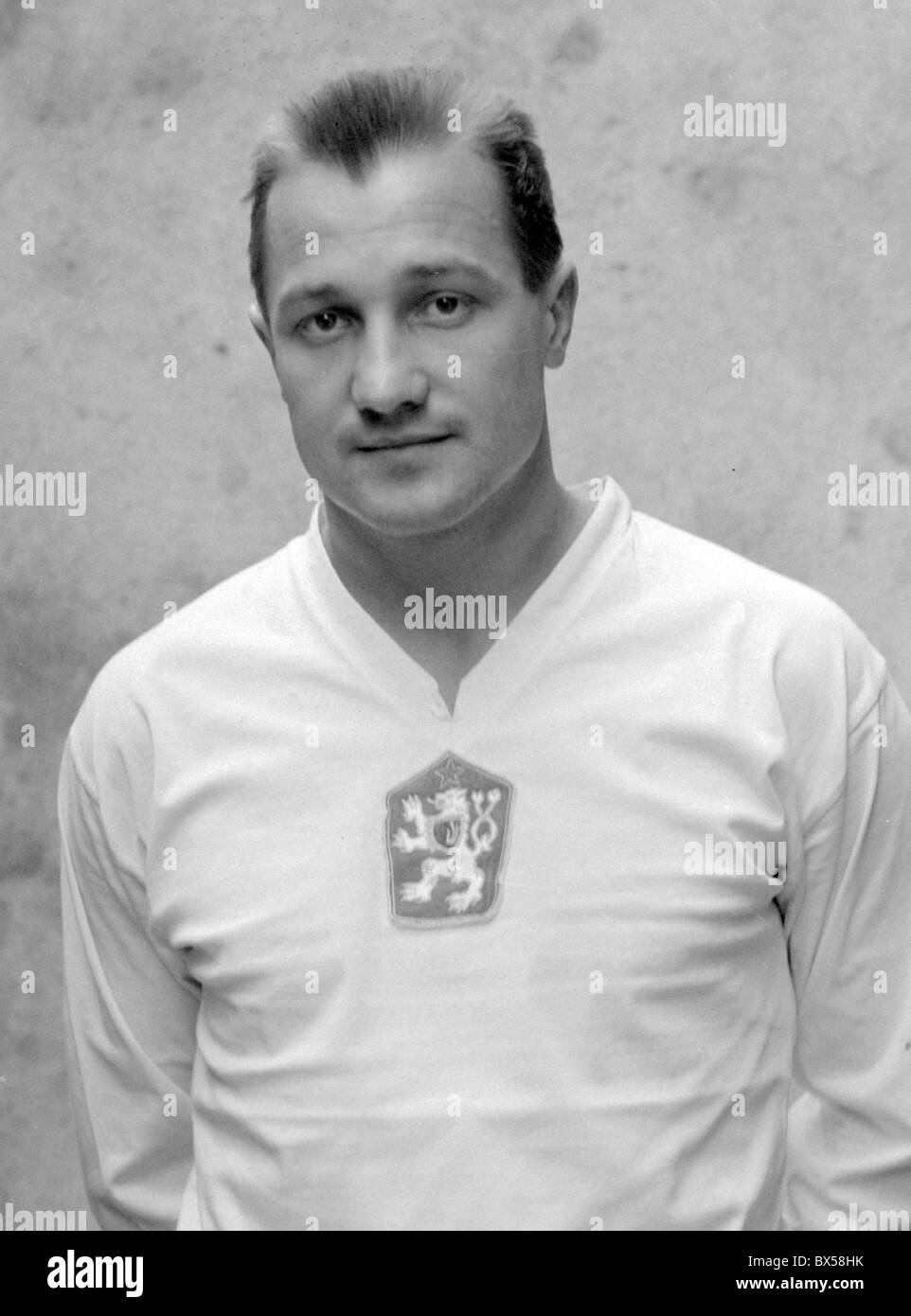 Soccer player Tomas Pospichal, member of the silver medal winning team ...