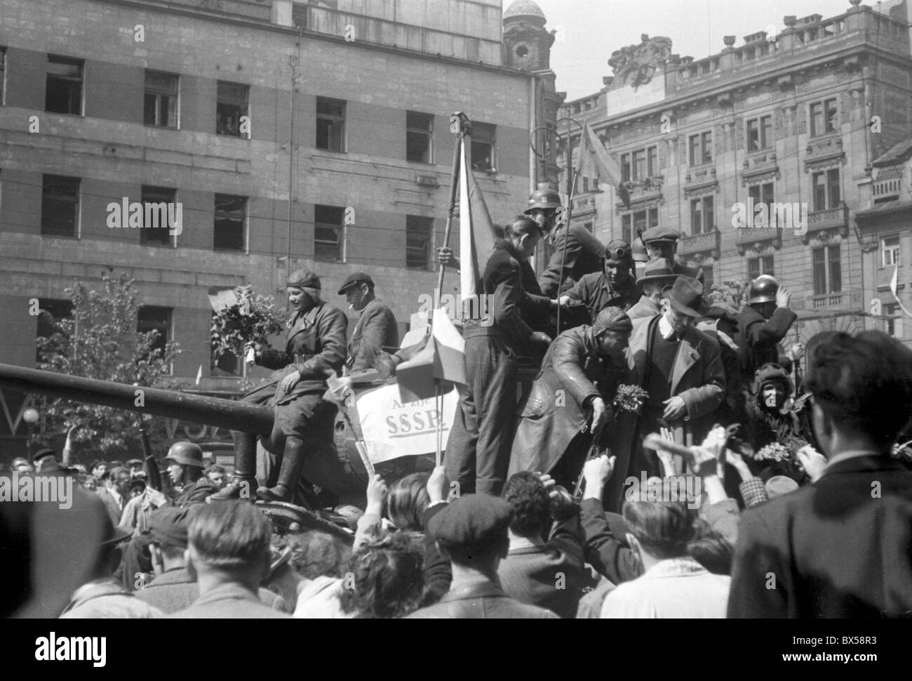 Wwii prague may 1945 prague hi-res stock photography and images - Alamy