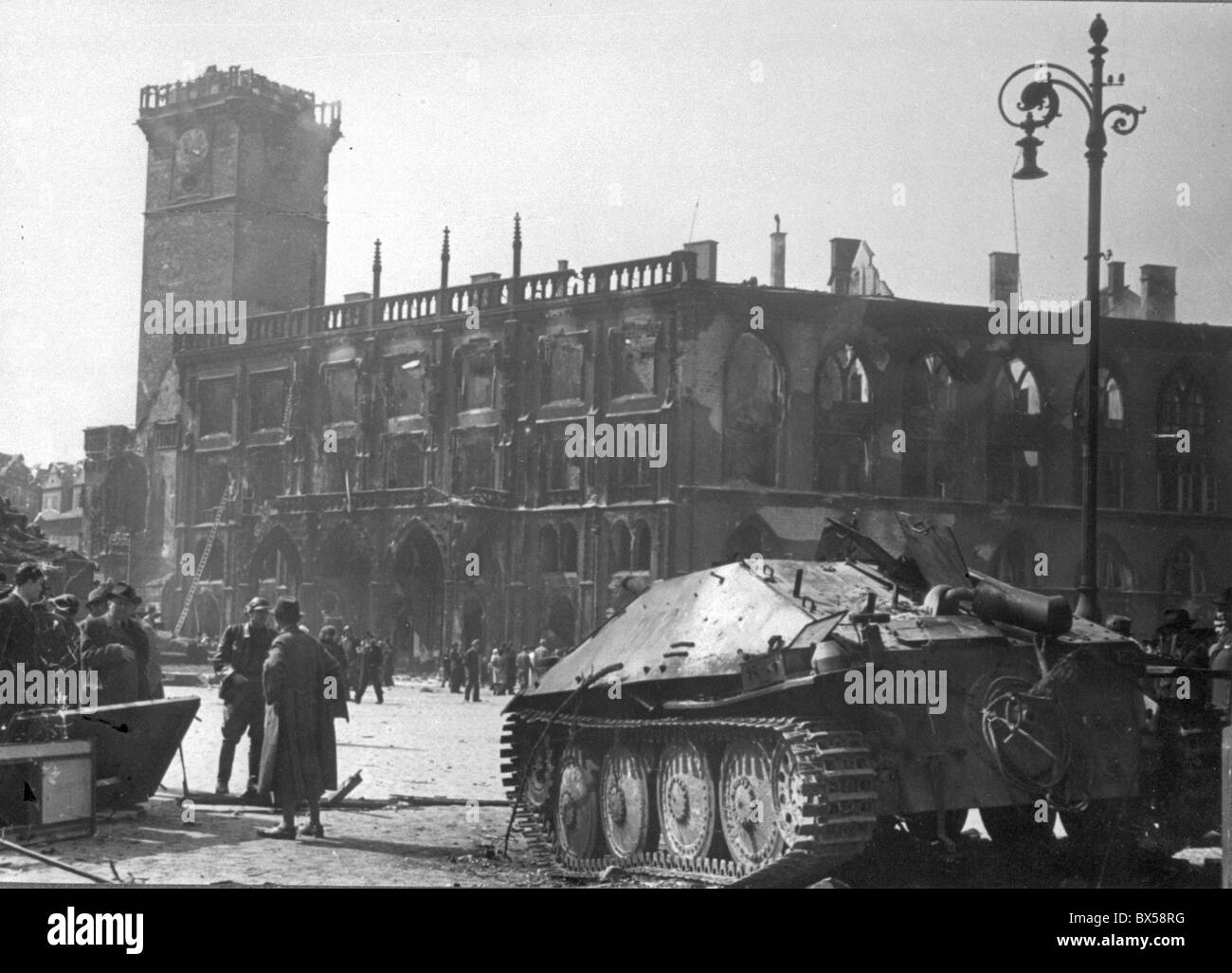 WWII Prague May 6 1945. Prague is liberated by General VlasovÂ´s II ...