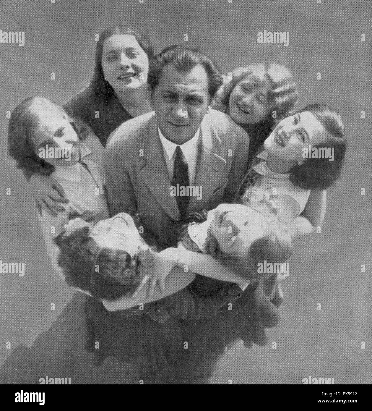 Czech choreographer and dancer Joe Jencik surrounded by his :"Jencik ...